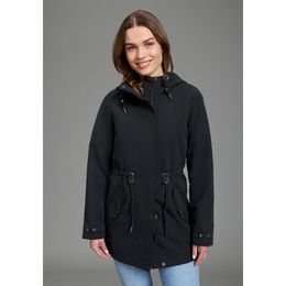 Kangaroos Damen Kangaroos Outdoorjacke mit Kapuze &Uuml;bergangsjacke mit Kapuze und Kordelzug 36