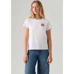 Levi's Levi's Damen T-Shirt &raquo;THE PERFECT TEE&laquo; mit Batwing-Logoprint wei&szlig; L (40)