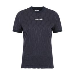 Sportalm Kitzb&uuml;hel Damen Rundhalsshirt in trendiger Struktur-Optik schwarz 44