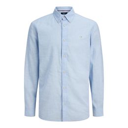 Jack & Jones Jack & Jones Herren Langarmhemd &raquo;JPRBLUSUMMER LINEN BLEND SHIELD LS SHIRT&laquo; S, N-Gr