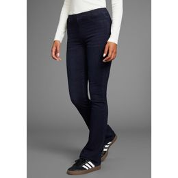 Arizona Damen &raquo;Bootcut mit leichtem Thermo Effekt&laquo; High Waist blau 46, N-Gr