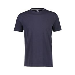 Lerros Herren Lerros T-Shirt im Basic-Look blau L (52)