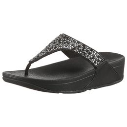 fitflop Damen Zehentrenner &raquo;LULU CRYSTAL&laquo; , Sandale, Pantolette mit Schmucksteine schwarz 41