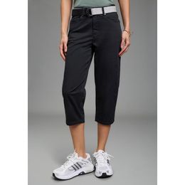 Laura Scott Damen Caprihose Webhose f&uuml;r Casualmode und Streetwear, femininer Stil 44, N-Gr