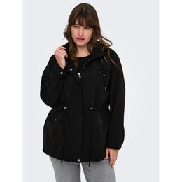 Only Carmakoma Damen Only CARMAKOMA &raquo;CARNEWSTARLINE SPRING JACKET CC OTW&laquo; mit Kapuze schwarz S