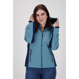 DEPROC Active Damen DEPROC Active Softshelljacke &raquo;NUNAVUT WOMEN&laquo; auch in Gro&szlig;en Gr&ouml;&szlig;en erh&auml;ltlich blau 48 (XL)