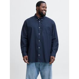 Jack & Jones PlusSize Jack & Jones Plussize Herren Jack & Jones PlusSize Langarmhemd &raquo;JPRBLUBROOK OXFORD SHIRT L/S NOOS PLS&laquo; blau 6XL, N-Gr