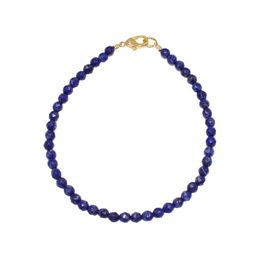 Firetti Damen Armband &raquo;Schmuck Geschenk Armschmuck Armkette Farbstein Edelstein&laquo; Made in Germany - mit Lapislazuli gold