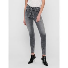 Only Damen Only Skinny-fit-Jeans &raquo;ONLHUSH LIFE MID SK ANK PBAG BB REA0918&laquo; blau M (38), L&auml;nge 30