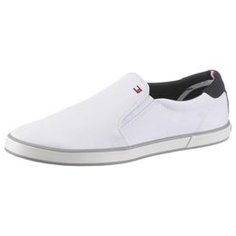 Tommy Hilfiger Damen &raquo;ICONIC SLIP ON SNEAKER&laquo; Slipper, Freizeitschuh, Halbschuh mit seitlichen Stretcheins&auml;tzen wei&szlig; 40