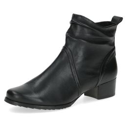 Caprice Damen Stiefelette , Blockabsatz, Ankleboots, Komortschuh in Weite H (= sehr weit) schwarz 37,5