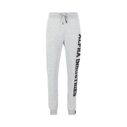 Alpha Industries Herren Jogginghose &raquo;Big Letters Jogger&laquo; grau 3XL, Normalgr&ouml;&szlig;en