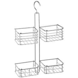 Duschregal, Edelstahl, Metall, eckig, 30x51x12.5 cm, Badaccessoires, Duschzubeh&ouml;r, Duschregal