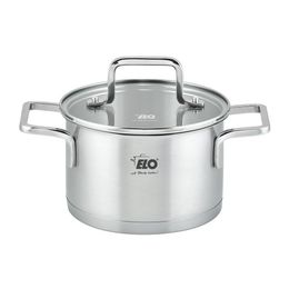 ELO Fleischtopf Topas, Silber, Metall, 1,7 L, rund, backofengeeignet, Kochen, T&ouml;pfe, Fleischt&ouml;pfe