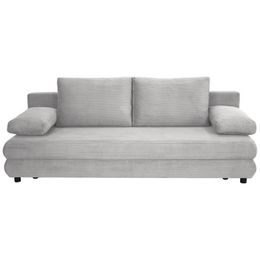 Xora Schlafsofa Taras, Grau, Textil, 2-Sitzer, F&uuml;llung: Schaumstoff, 197x77x81 cm, Stoffauswahl, Wohnzimmer, Sofas & Couches, Schlafsofas, Schlafsofas mit Bettkasten