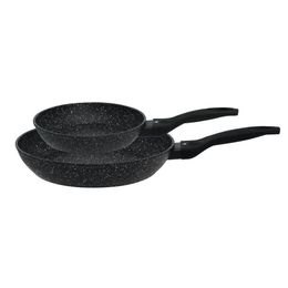 ELO Pfannenset Granit Passion, Schwarz, Metall, 2-teilig, Kochen, Pfannen, Pfannensets