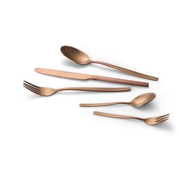 ECHTWERK Besteckset Tavira, Bronze, Metall, 30-teilig, 1.22 cm, lebensmittelecht, Essen & Trinken, Besteck, Besteck-Sets
