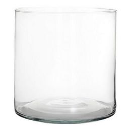 Vase, Transparent, Glas, rund, 25x25 cm, Reach, zum Stellen, auch f&uuml;r frische Blumen geeignet, Dekoration, Vasen, Glasvasen