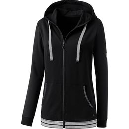 CREATION L PREMIUM Damen Modal-Viskose-Jacke schwarz Gr&ouml;&szlig;e 36/38