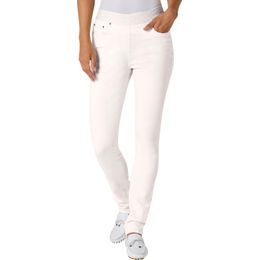CREATION L PREMIUM Damen Schlupfjeans mit CLP-Schriftzug rundum ecru Gr&ouml;&szlig;e 36