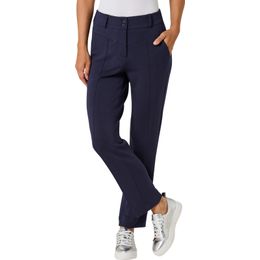 CREATION L PREMIUM Damen Jerseyhose mit Biesen marine Gr&ouml;&szlig;e 40