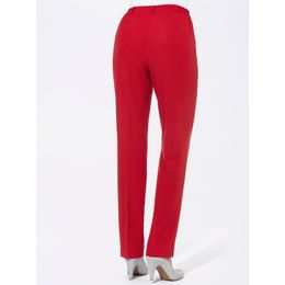 CR&Eacute;ATION L Damen Stoffhose mit Shaping-Effekt rot Gr&ouml;&szlig;e 40