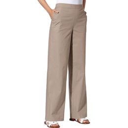 Heine Damen Schlupfhose mit weitem Bein sesam, Gr&ouml;&szlig;e 38