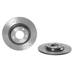 Brembo Bremsscheibe XTRA LINE 08.8682.1X hinten rechts links Gelocht 290mm f&uuml;r PEUGEOT CITRO&Euml;N 4249C1 E169157 424972