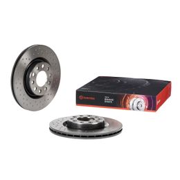 Brembo Bremsscheibe 09.C496.1X hinten rechts links Gelocht 292mm f&uuml;r ALFA ROMEO 50532944 50554320 50571046