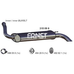 Ernst Endschalld&auml;mpfer 315098 f&uuml;r Ford