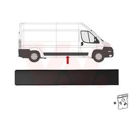Van Wezel Zier-/Schutzleiste, Seitenwand 4064410 rechts schwarz f&uuml;r PEUGEOT FIAT CITRO&Euml;N 1637298380 735684298 735785473
