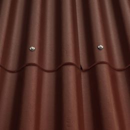 ETERNIT Wellplatten 177/51 Profil 5 Faserzement klassikrot, 1250 mm