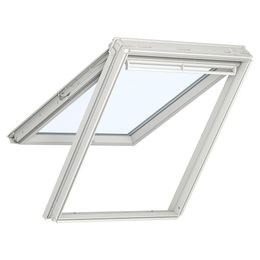 Velux Klapp-Schwing-Fenster GPL 3084 Manuell Holz klar lack Alu ENERGIE Dachfenster, 55x98 cm (CK04)