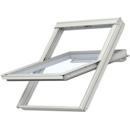 Velux Dachfenster GGL 2067 Schwingfenster Holz wei&szlig; lack ENERGIE W&auml;rmed&auml;mmung, 55x98 cm (CK04)