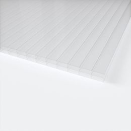 thyssenkrupp Lexan Thermoclear Plus Doppelstegplatten 16 mm Polycarbonat opal, 980 mm, 2000 mm