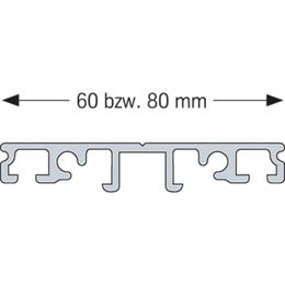 thyssenkrupp ALWO Thermosprosse Universalprofil pressblank Montageprofil, ohne Keder, 4000 mm,60 mm