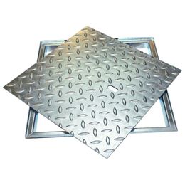 Aco Access Cover Easy Schachtabdeckung Belastungsklasse 5 KN Stahl verzinkt, 300x300 mm, 36 mm,quadratisch