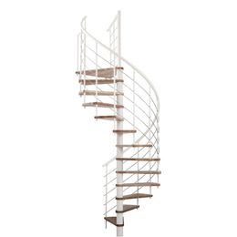 Minka Spindeltreppe Venezia Smart wei&szlig; Wendeltreppe, 100 cm, Buche,lackiert