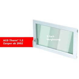Aco Therm 1.2 Fenstereinsatz Dreh/Kipp Hochwasserdicht mit 2-fach WSG VSG, Anschlag rechts, 80x60 cm