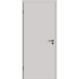 Kilsgaard Zimmert&uuml;r Uni Grau Lamikor Typ 43/00 Eckkante, DIN Links, 735x1985 mm