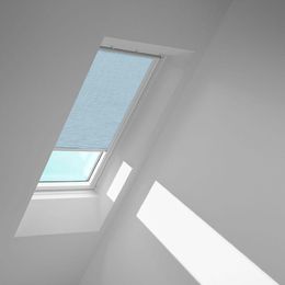 Velux Rollo Himmelblau 4166, C02, GGU,Manuell,Velux,wei&szlig;e Schiene