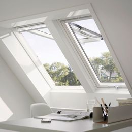 Velux Dachfenster GPU 0084 Klapp-Schwingfenster Kunststoff ENERGIE Fenster, 55x98 cm (CK04)