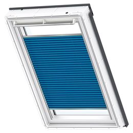 Velux Wabenplissee Uni Blau 1156 Uni Blau 1156, C02, Aluminiumschiene,GGU,Manuell,Velux