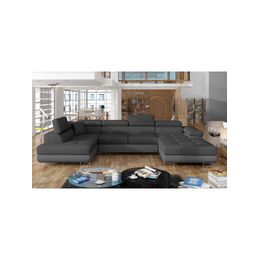 MF Design Rodri Recamiere Links in Anthrazit - (L) 202 x (B) 345 x (H) 90 cm | Gr.: onesize