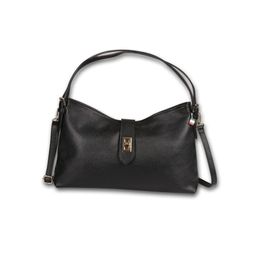 Leder Schultertasche Florence Tasche schwarz ca. 37cm | Gr.: onesize