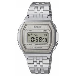 Casio Armbanduhr f&uuml;r Damen und Herren Vintage Iconic Silber | Gr.: onesize