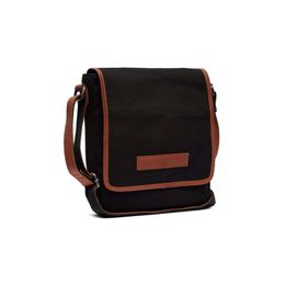 The Chesterfield Brand C48.1311 Lismone Crossbody Washed Canvas & Wax Pull Up Leder in black | Gr.: onesize