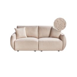 Beliani 2-tlg Modulsofa MESNALI in Beige/Schwarz | Gr.: onesize