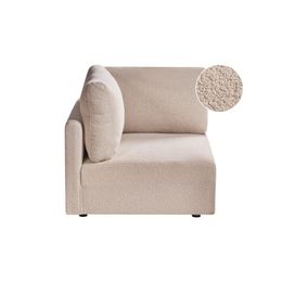 Beliani Sofaelement MESNALI in Beige/Schwarz - (W) 91 x (H) 84 x (L) 91 cm | Gr.: onesize