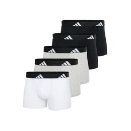 Adidas Boxershort 5er Pack in Schwarz/Wei&szlig;/Grau | Gr.: L